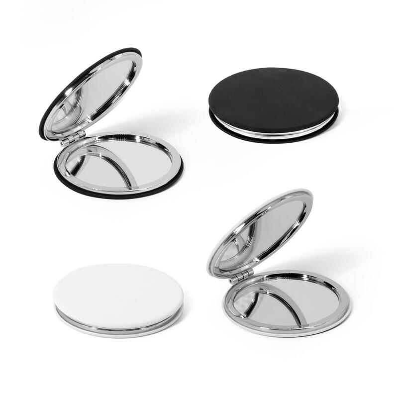 FREYA. Double-sided round mirror with matte PU exterior - Aldigron
